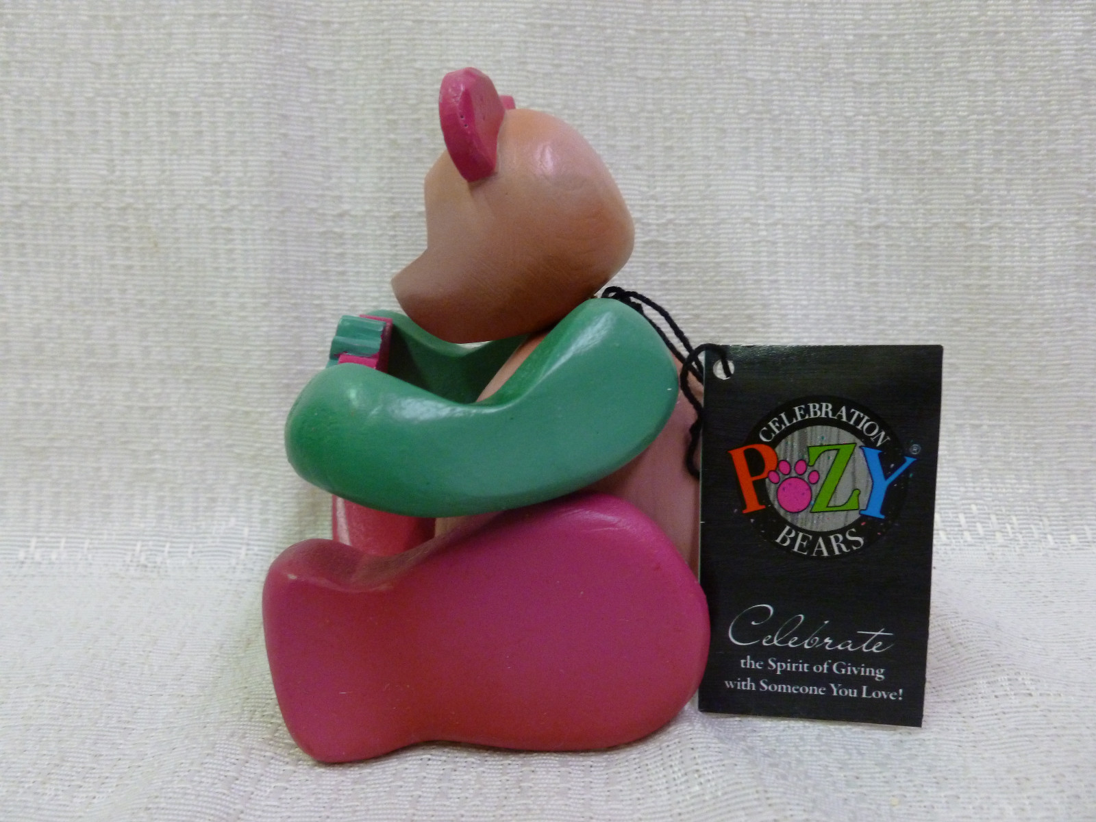 Celebration Wooden Gift Craft Pozy Teddy Bear Mom Is Love New Figurine ...