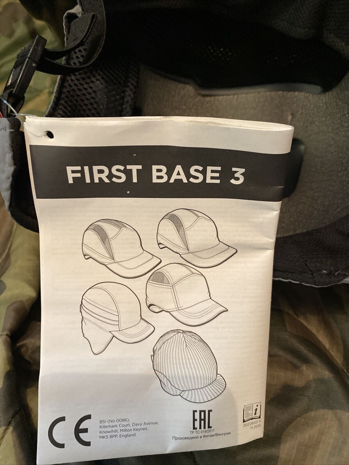 3M Scott Safety HC24 Bump Cap ABS Protector First Base Micro Peak Navy ...