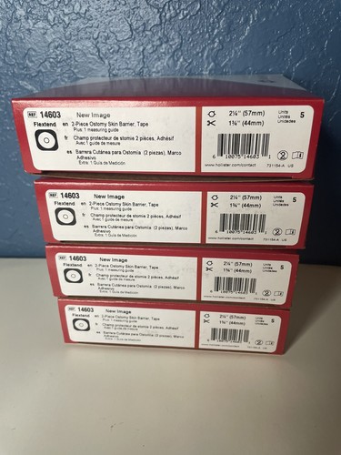 4 NEW BOXES IMAGE 14603 FLEXTEND 2-PIECE OSTOMY SKIN BARRIER-CUT TO FIT ...