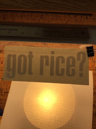 Got Rice? - WHITE - Sticker Vinyl Decal - MM4.1480 | eBay