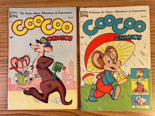 COO COO Comics - Lot of 2 #52 & #53 (1950) Animated Cartoons Vintage ...