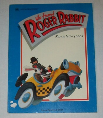 BOB HOSKINS Who Framed Roger Rabbit Movie Storybook softcover ...
