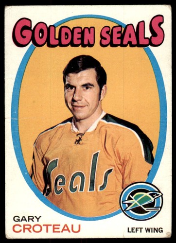 1971-72 TOPPS GARY CROTEAU CALIFORNIA GOLDEN SEALS #17 | eBay