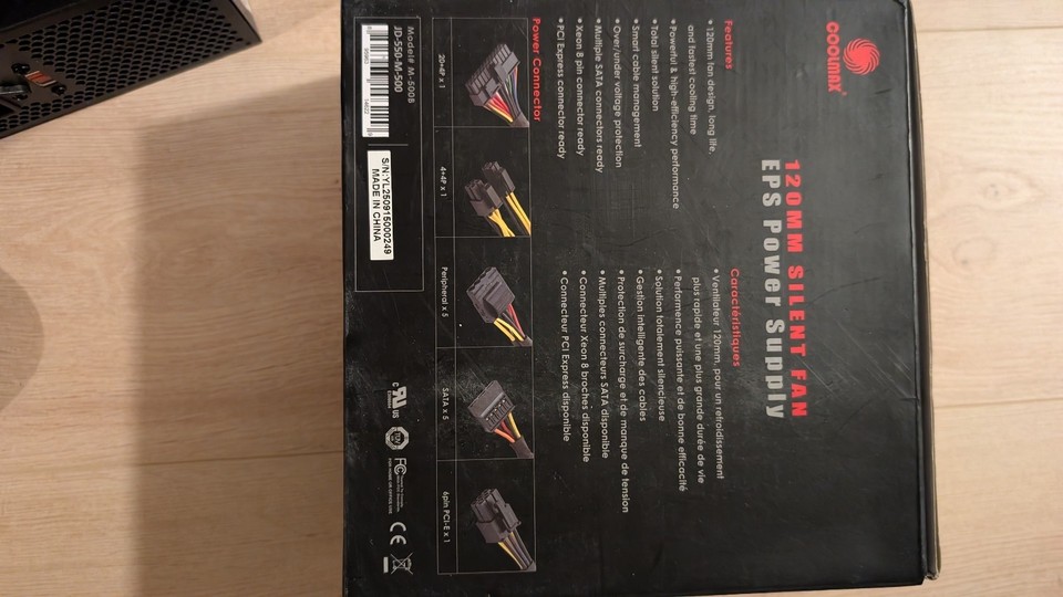 Coolmax M-500B 500W ATX Desktop PSU Power Supply PSU TESTED | eBay