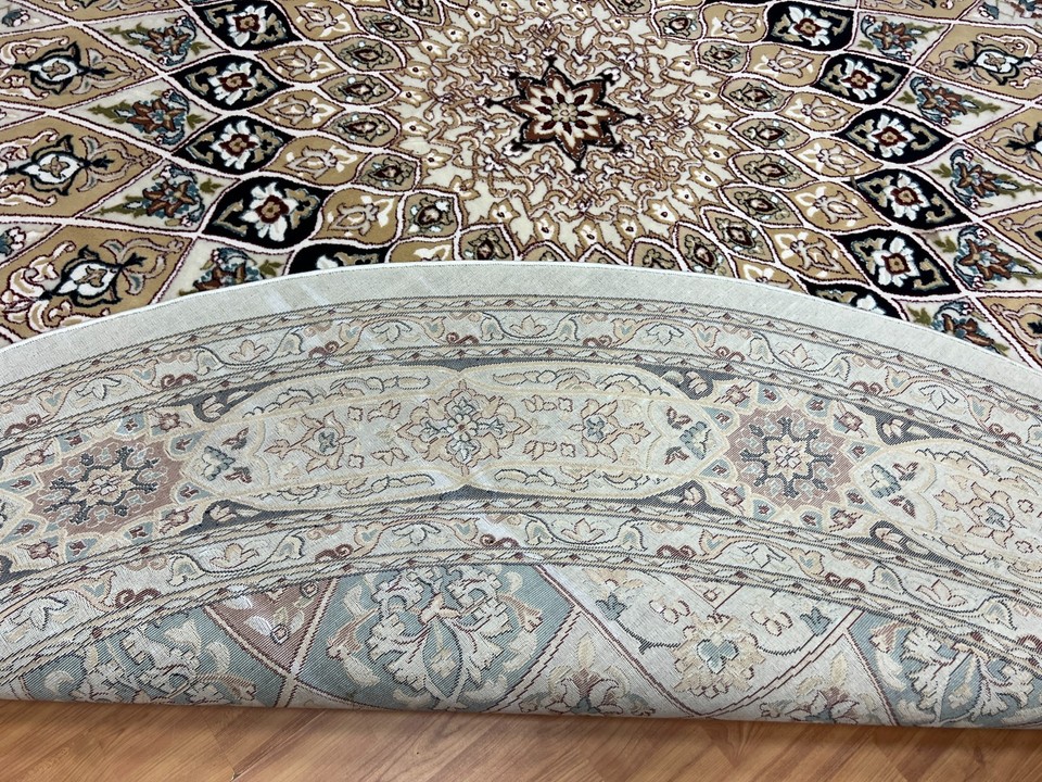10' x 10' Round Turkish Oriental Rug - Arch Design - 100% Wool | eBay