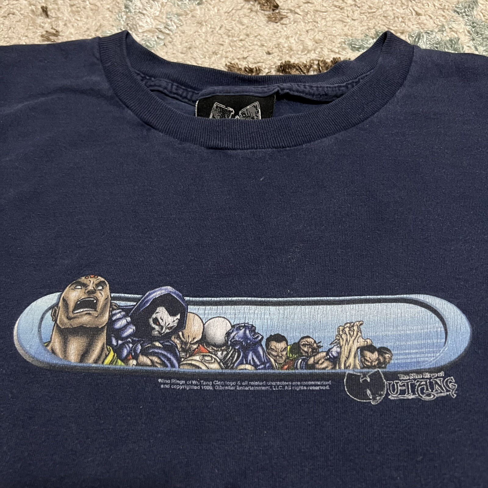 Vintage The Nine Rings of Wu-Tang Box Logo Comics Shi… - Gem