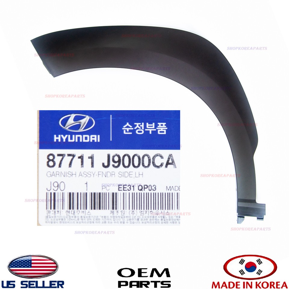 Genuine Front Fender Wheel Molding LEFT Driver Side ⭐OEM⭐ Hyundai Kona ...