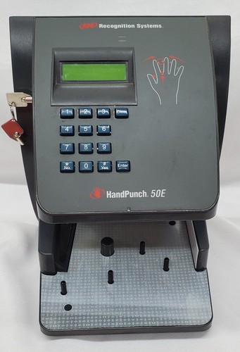 Recognition Systems HandPunch 50E Time Clock Power Supply Cord Manual ...