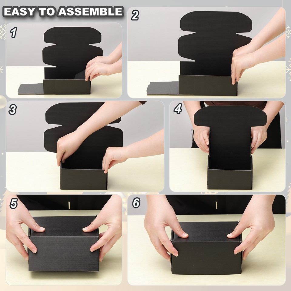 7x5x3 Cardboard Shipping Boxes for Small Business, 10Pcs Mailing Boxes ...