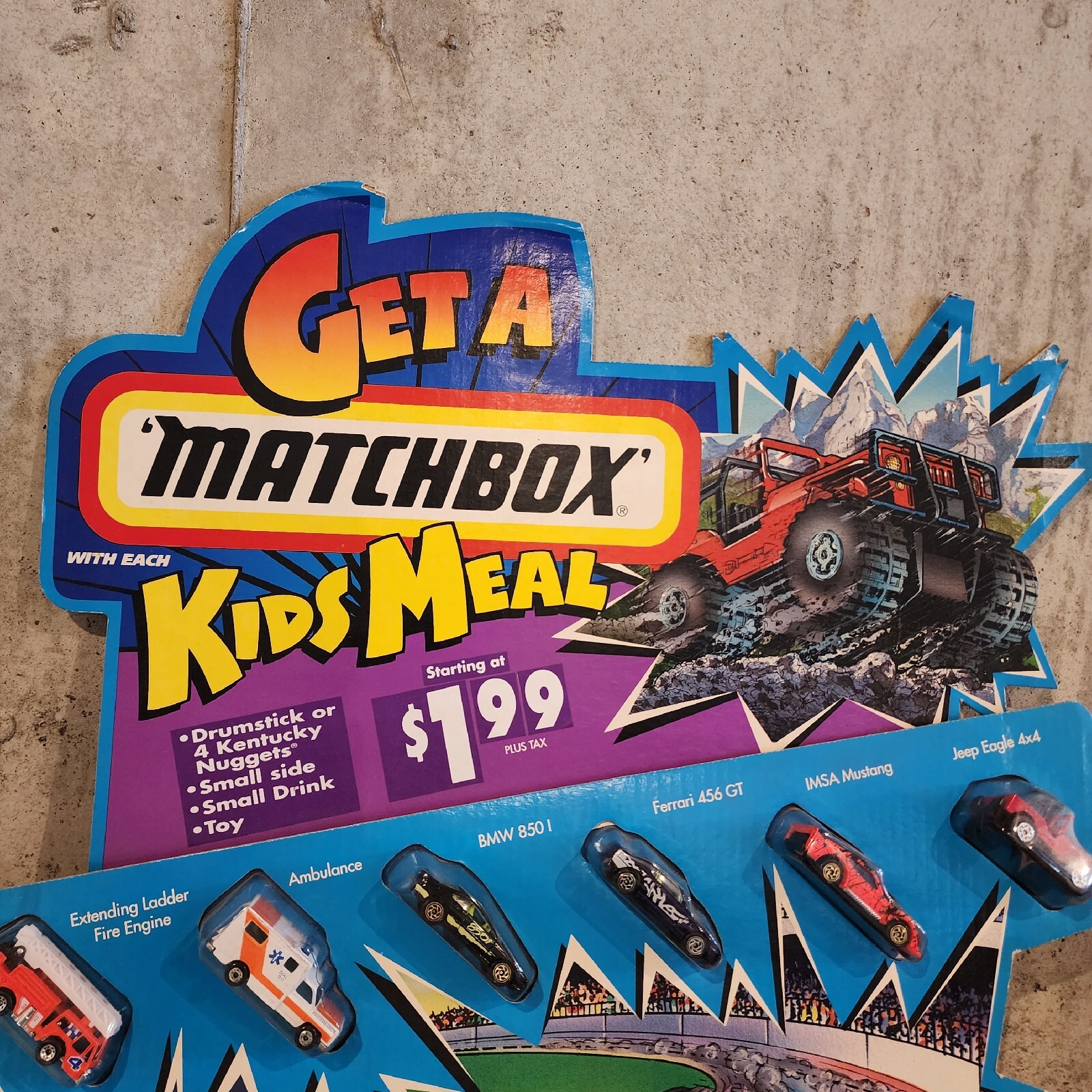 VERY RARE 1995 Matchbox Kids Meal Display!! | eBay