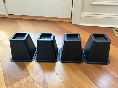 Heavy Duty Strong Durable 6" High Bed Risers or Furniture Risers - Set ...