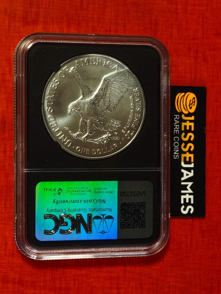 2024 (W) SILVER EAGLE NGC MS70 STRUCK AT WEST POINT MINT DONALD TRUMP ...