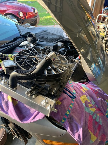 3row Aluminum Radiator for 2005-2013 Chevy Corvette C6 SSR V8 Dual ...