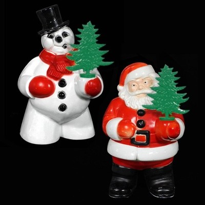 1950s Royal Santa & Snowman TREE ONLY Royalite CHRISTMAS LIGHT #2 | eBay