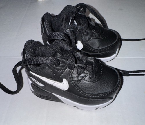 Nike Air Max 90 Black and White Baby Toddlers Shoes Sz 2C | eBay