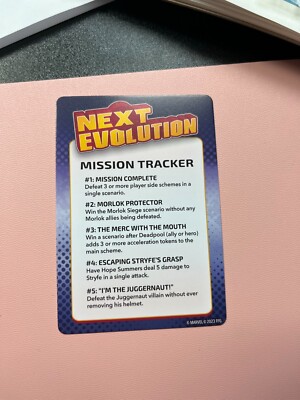 Marvel Champions Next Evolution Mission Tracker | eBay