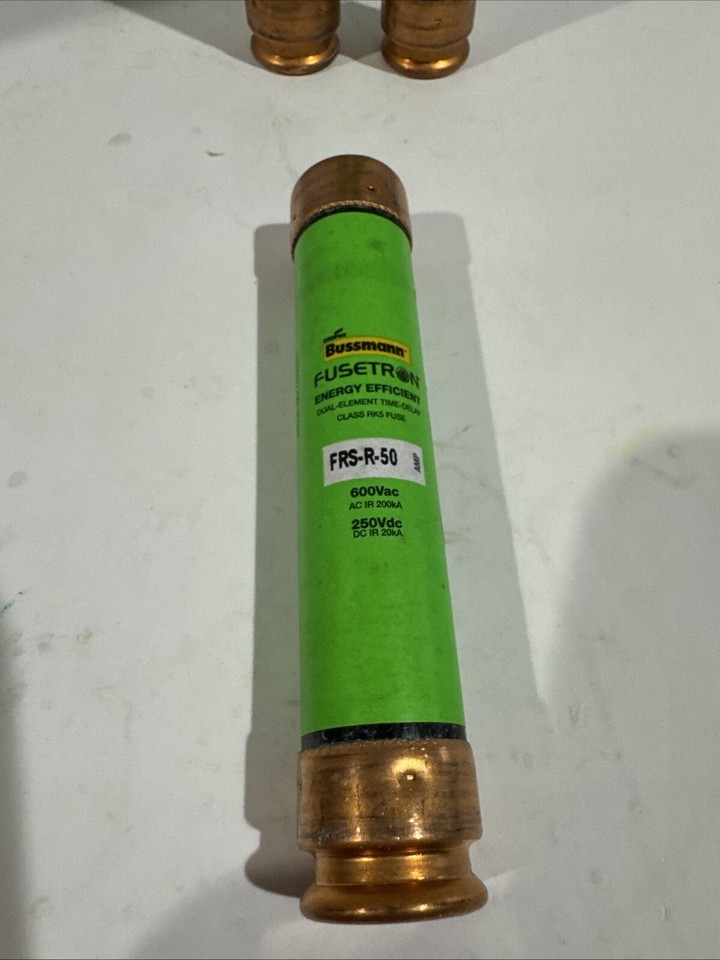 Bussman Fusetron FRS-R-50 Dual-Element Time-Delay Fuse (Lot Of 3) | eBay