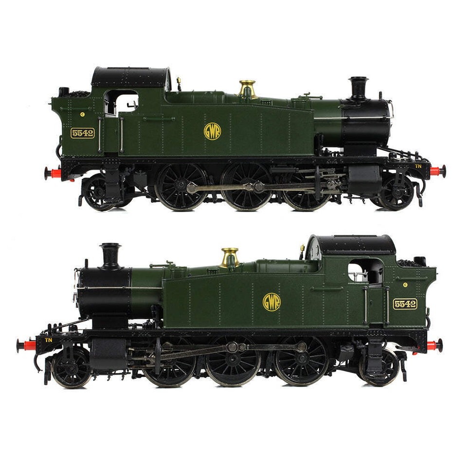 Bachmann 32-141 OO Gauge GWR 4575 Prairie Tank 5542 GWR Green ...