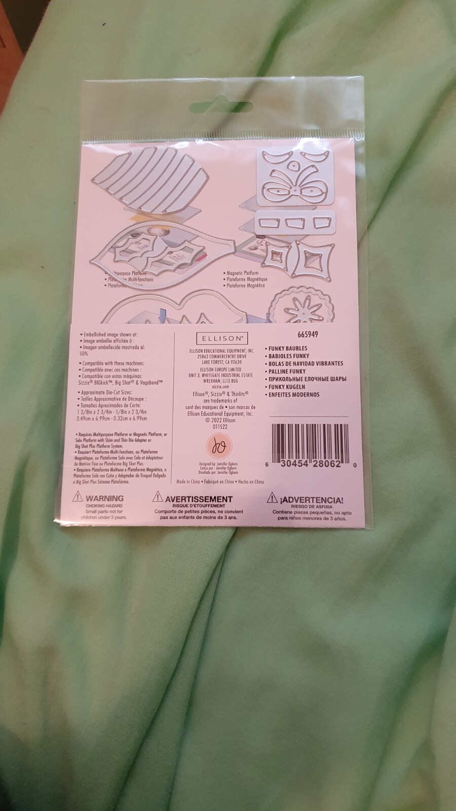 Sizzix Thinlits 18 Piece Die Set - 665949 Funky Baubles by Jennifer Ogborn | eBay UK