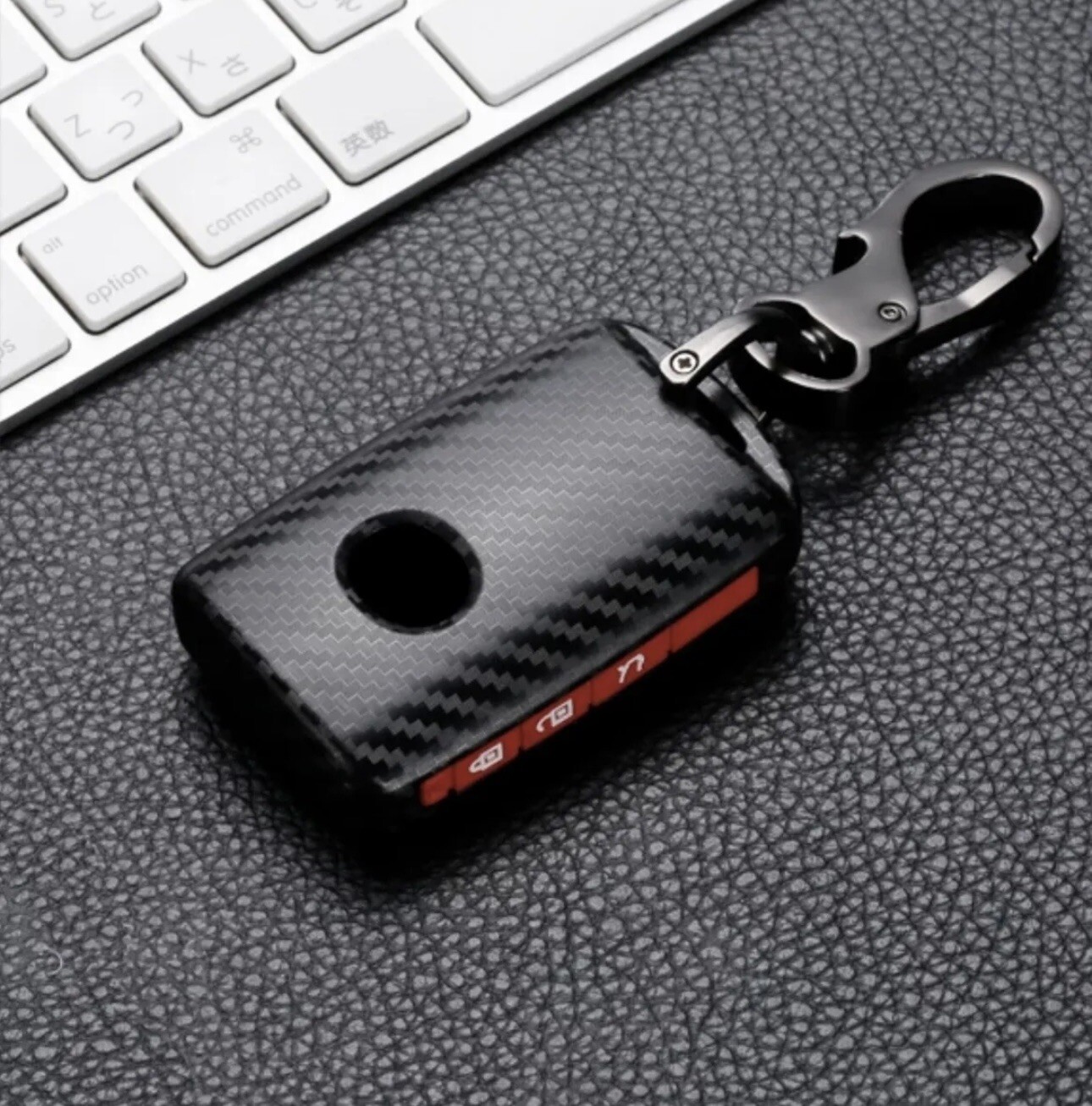 Carbon Fiber 4 Buttons Car Key Fob Case Cover For New Mazda 3 6 CX-9 CX ...