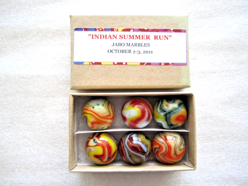 Jabo MarbIes Indian Summer Run October 2011 - Set Of 6 Boxed | eBay