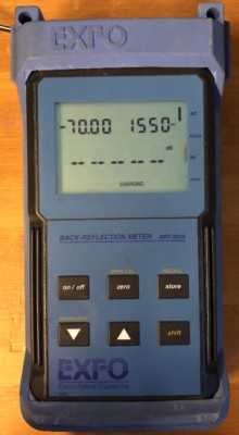 Exfo BRT-320A Back Reflection Meter, Dual Wavelength, New Batteries, w ...