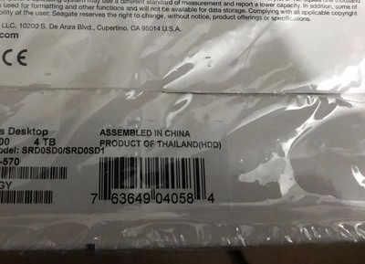 Seagate Backup Plus 4TB External 5400RPM (STCA4000100) Portable ...