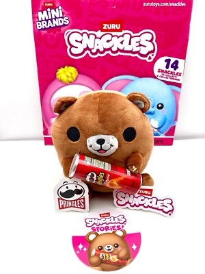 Terry Holding Pringle Chips ZURU Snackles Series 2 Plush Bear | eBay