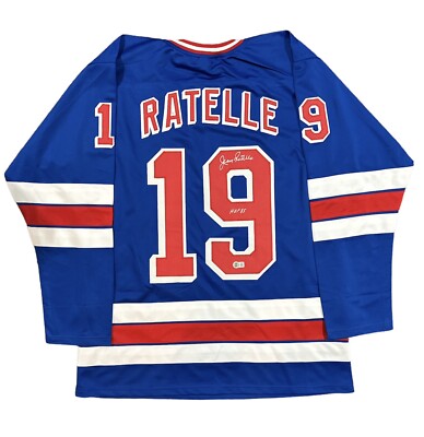 New York Rangers Jean Ratelle signed Custom Jersey w/ Beckett Cert | eBay