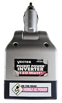 Vector Pocket Power Inverter 150 Watt Mobile AC Power VEC042DC 110/120 ...