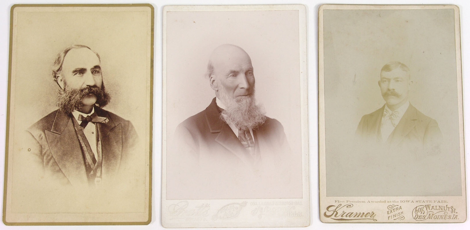 Vtg Lot c1870s - 1890s Cabinet Cards Photos Big Beards Mutton Chops ...