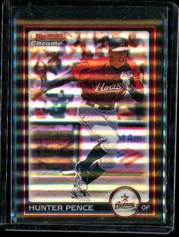 2010 TOPPS BOWMAN CHROME Refractor Baseball Trading Card #44 HUNTER ...