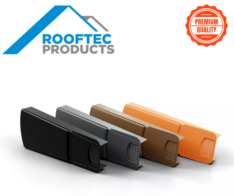 ROOFTEC | Roof Dry Verge End Cap Gable Kit Universal Plastic Tile Cap ...