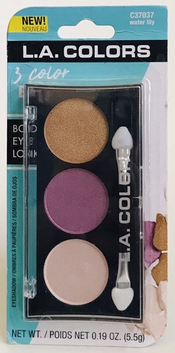 New L.A. Colors 3 Color Eyeshadow Palette Compact - Water Lily - Fast ...