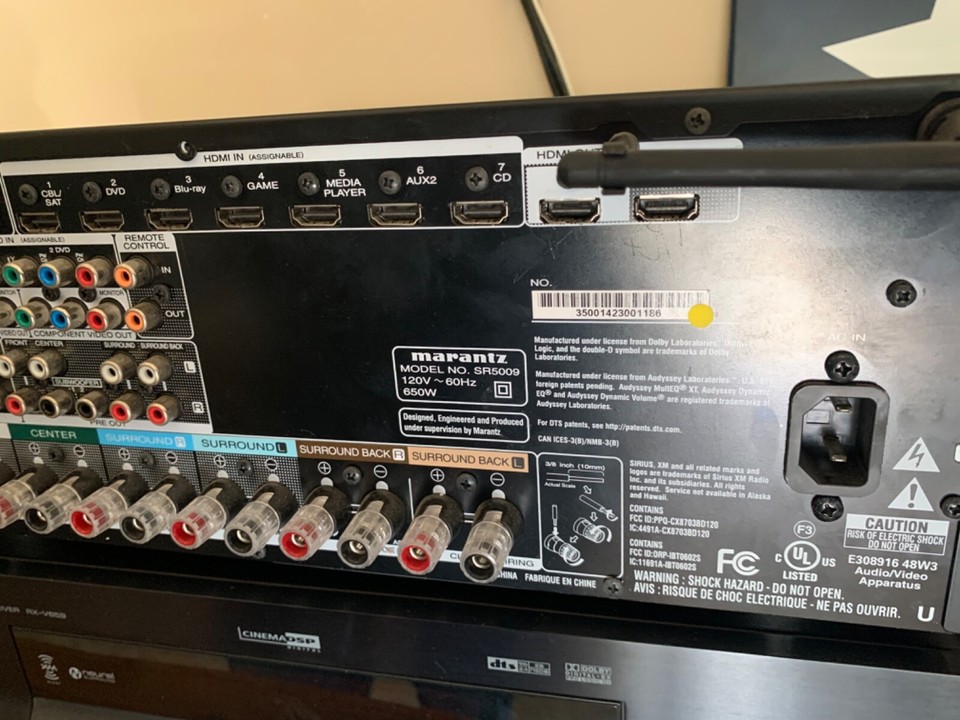 Marantz SR5009 4K Black Surround Receiver 7.2 Channel Home Theater # ...