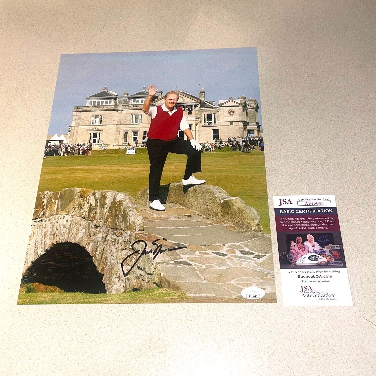 Jack Nicklaus Golf Memorabilia & Signed Golf Collectibles