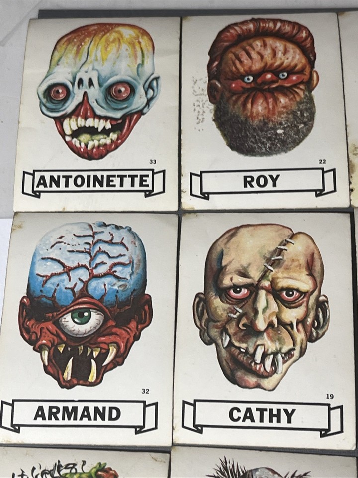 15 1966 Topps Ugly Monster Sticker With Names On Them | eBay