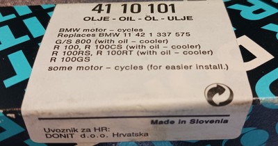 BMW Oil Filter Hinged Donit 41 10 101 for Airhead Oil Cooler '77-'95 ...