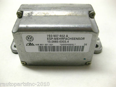 05 VW TOUAREG AUDI TT ESP STABILITY YAW RATE SENSOR 7E0 907 652 A OEM ...
