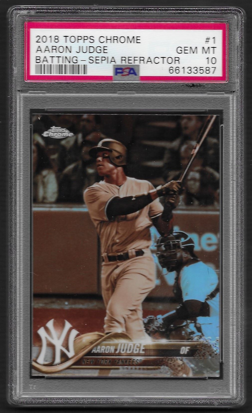 Aaron Judge 2018 Topps Chrome Batting Sepia Refractor #1 PSA 10 | eBay