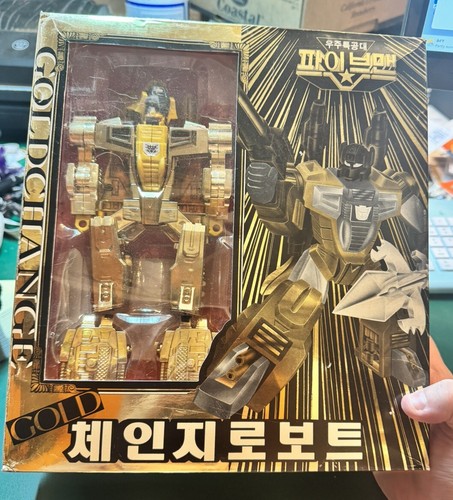 VINTAGE KOREAN GOLD CHANGE ROBOT TRANSFORMERS FIVE MAN | eBay