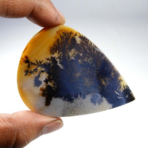 Naturel Shazar Dendrite Cabochon Agate Poire 67x51 MM Scenic Gemme ...