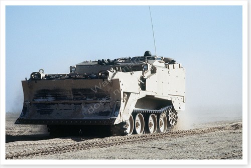 USMC M9 Armored Combat Earthmover ACE Operation Desert Storm 8 x 12 ...