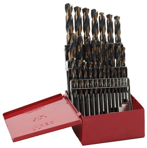 ITM 29 Pc Industrial Jobber Drill Bit Set M35 Super Cobalt 3/8" Shank ...