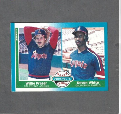Devon White/Willie Frazier Angels Prospects RC1987 Fleer #646 | eBay