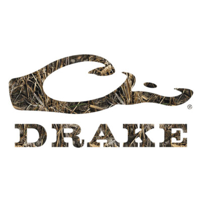DRAKE WATERFOWL SYSTEMS DIE CUT LOGO DECAL WINDOW STICKER 5" REALTREE ...