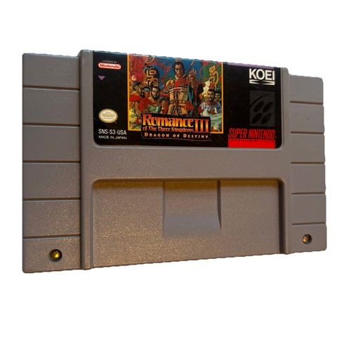 Romance of the Three Kingdoms III Dragon of Destiny - SNES, 1994 Super ...