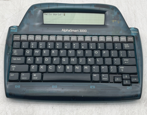 Alphasmart 3000 Electronic Word Processor Portable Keyboard Vintage 3 W ...