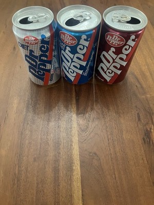 Vintage Dr. Pepper Cans. Sugar Free With Nutrasweet. Diet. Regular. 3 ...