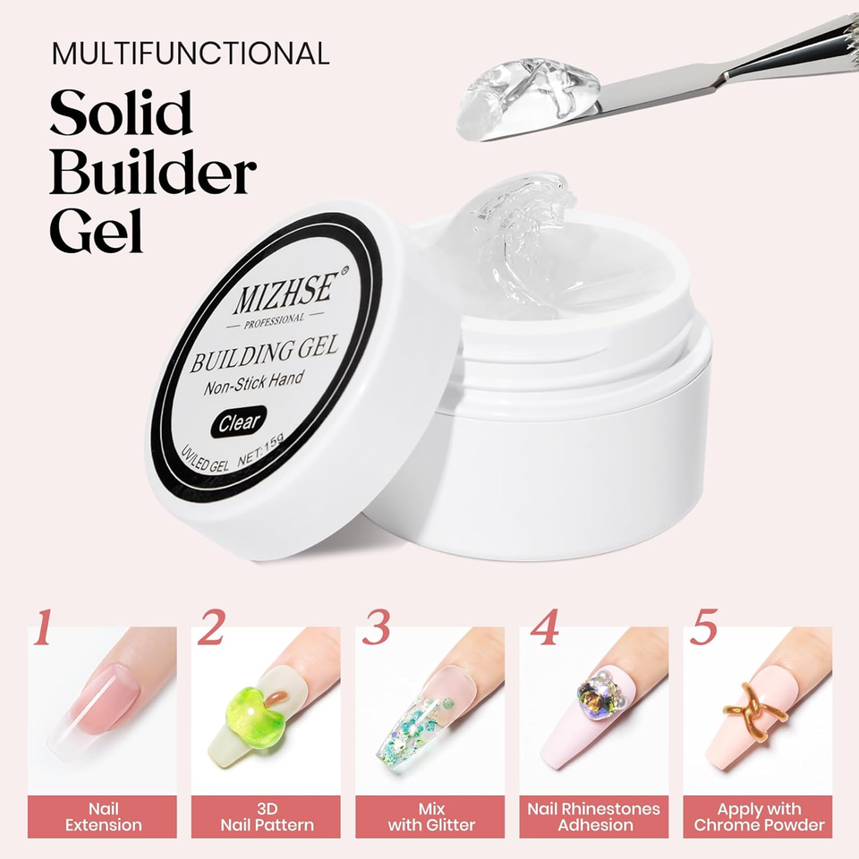 3D Nail Gel : Non-Sticky Solid Builder Gel with U V Lamp, 3D Sculpting Nail Art | eBay Australia